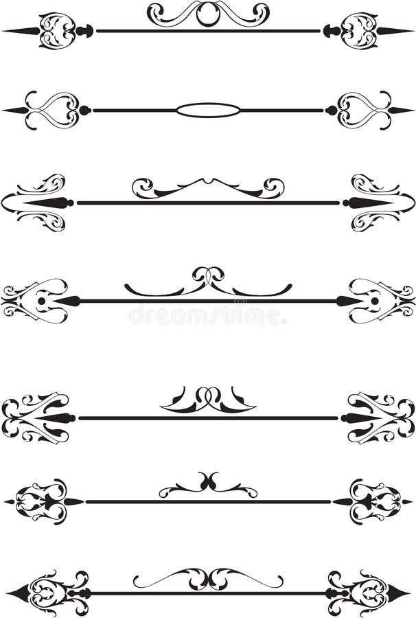 Divide design set stock vector. Illustration of corner - 59259958