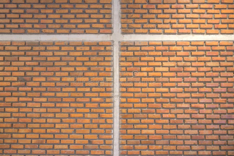 Divide Half Brown Brick Wall. Stock Image - Image of structure, brick ...