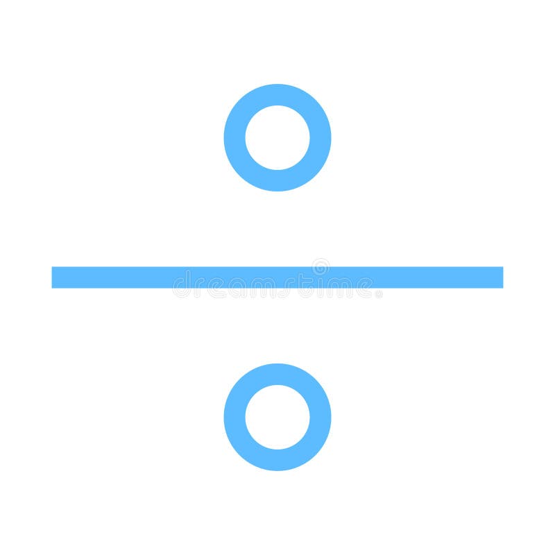 Divide Icon Illustration Design Stock Vector - Illustration of basic ...