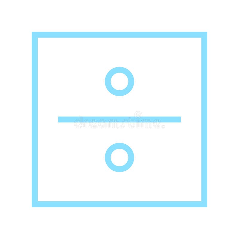 Divide Icon Illustration Design Stock Vector - Illustration of minus ...