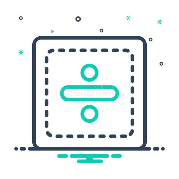 Mix Icon for Divide, Subdivide and Math Stock Illustration ...