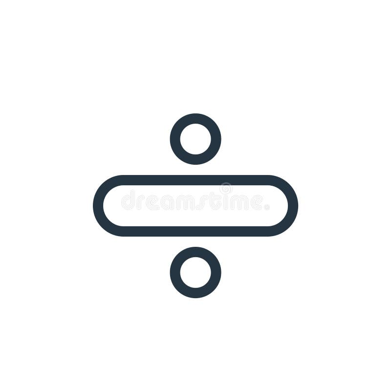 Divide Vector Icon. Divide Editable Stroke. Divide Linear Symbol for ...