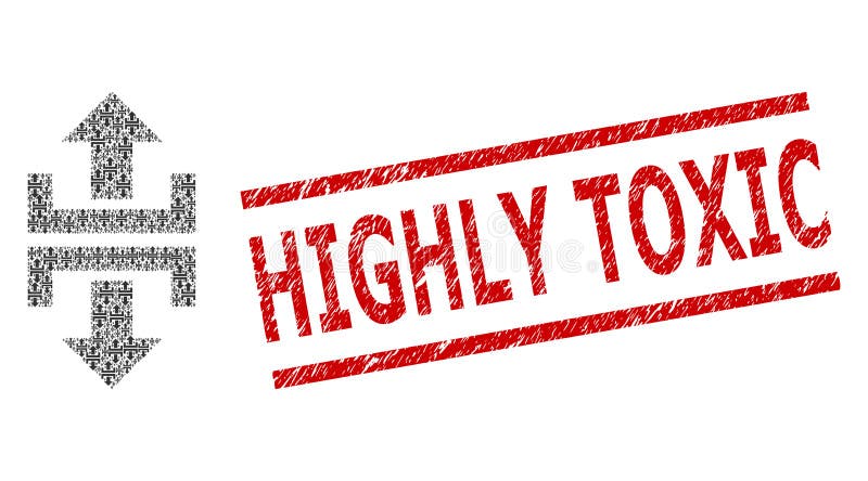 Set Highly Toxic Handle with Care Symbol Sign Isolated on Transparent ...