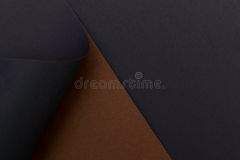 Divided Black and Brown Abstract Curved Background Stock Image - Image ...