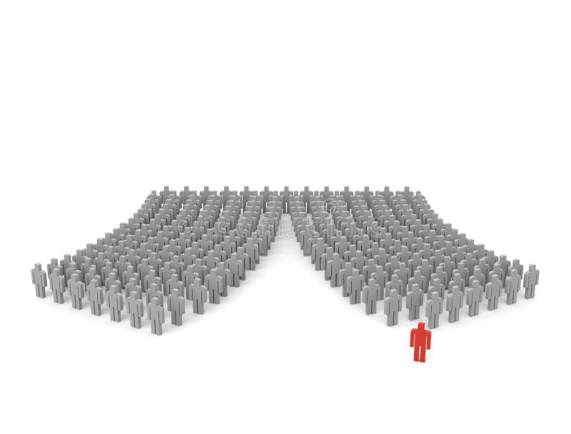 Divided into groups stock illustration. Illustration of team - 220258998