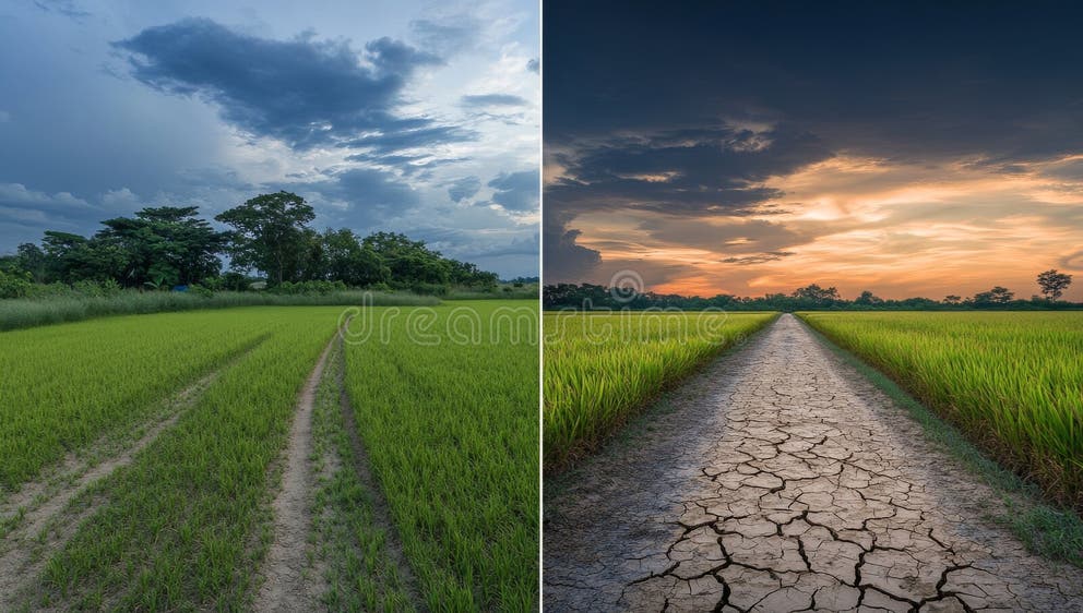 A Divided Landscape Serves As a Visual Representation of Climate Change ...