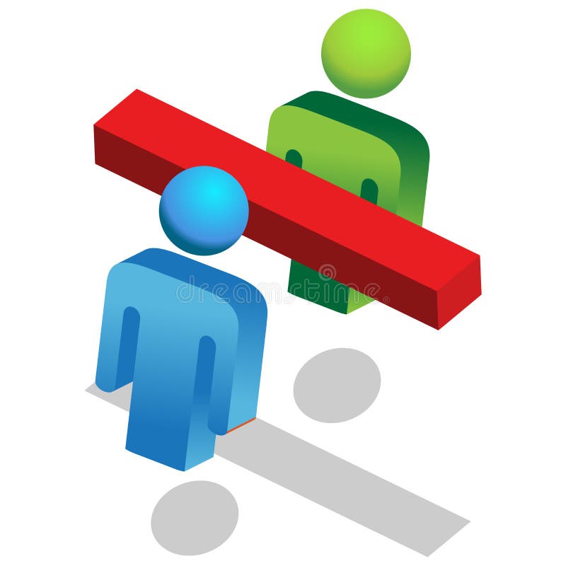 Divided People Symbol stock vector. Illustration of metaphor - 103423966