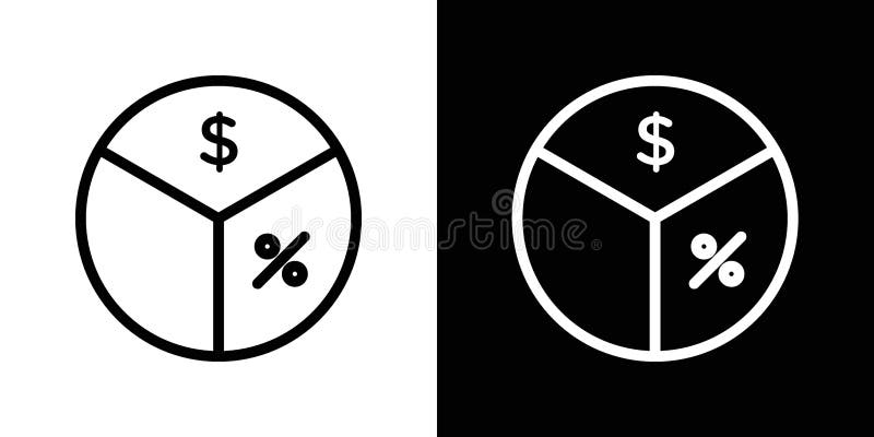 Dividend Yield Icon Vector Set on White Background Stock Illustration ...