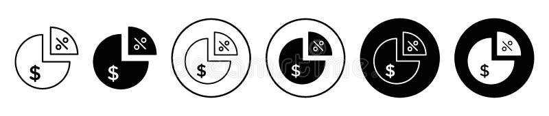 Dividend Yield Icon Vector Set on White Background Stock Vector ...