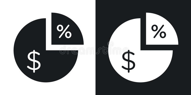 Dividend Yield Icon Vector Set on White Background Stock Vector ...