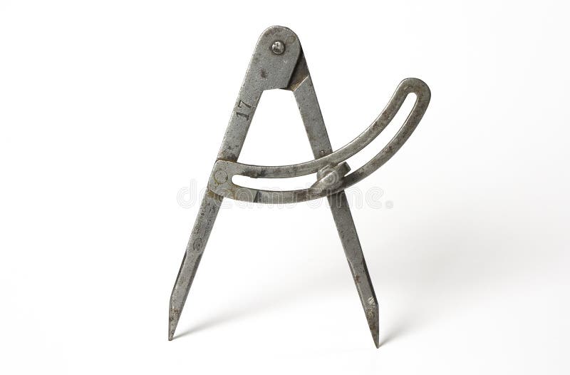 Divider stock image. Image of tool, metal, draftsman, graphic - 5339989