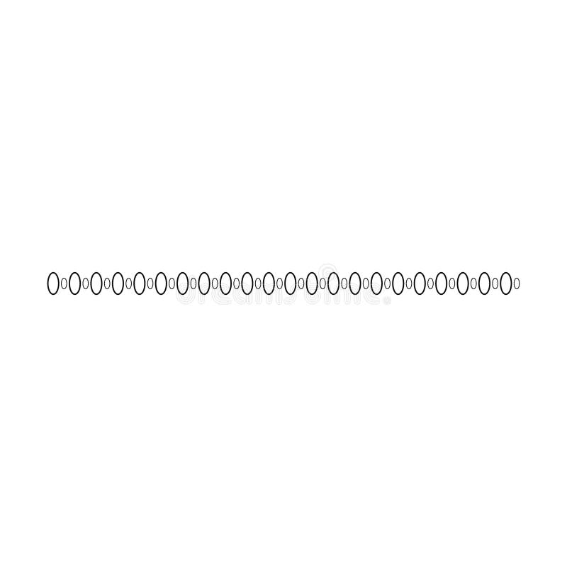 Divider Border Frame Circle Shape Horizontal Line Vector Icon for ...