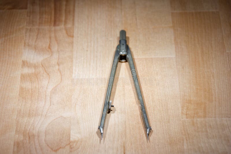 Set of Divider, Compass Inside a Box Stock Image - Image of draw ...