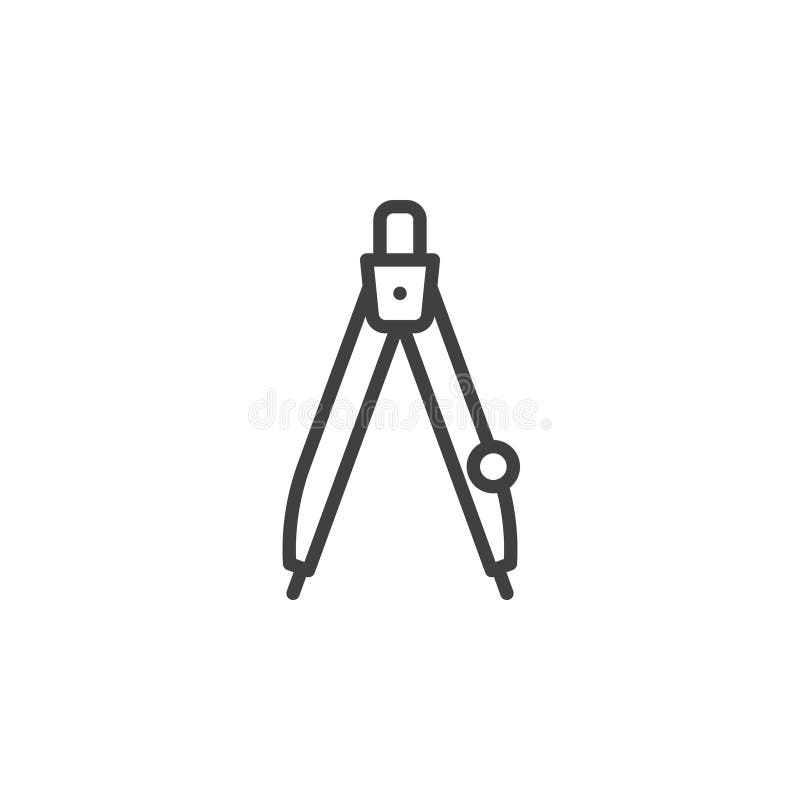 School Compass Filled Outline Icon Stock Vector - Illustration of flat ...