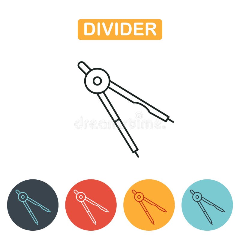 Divider Icon. Vector Illustration. Stock Vector - Illustration of ...