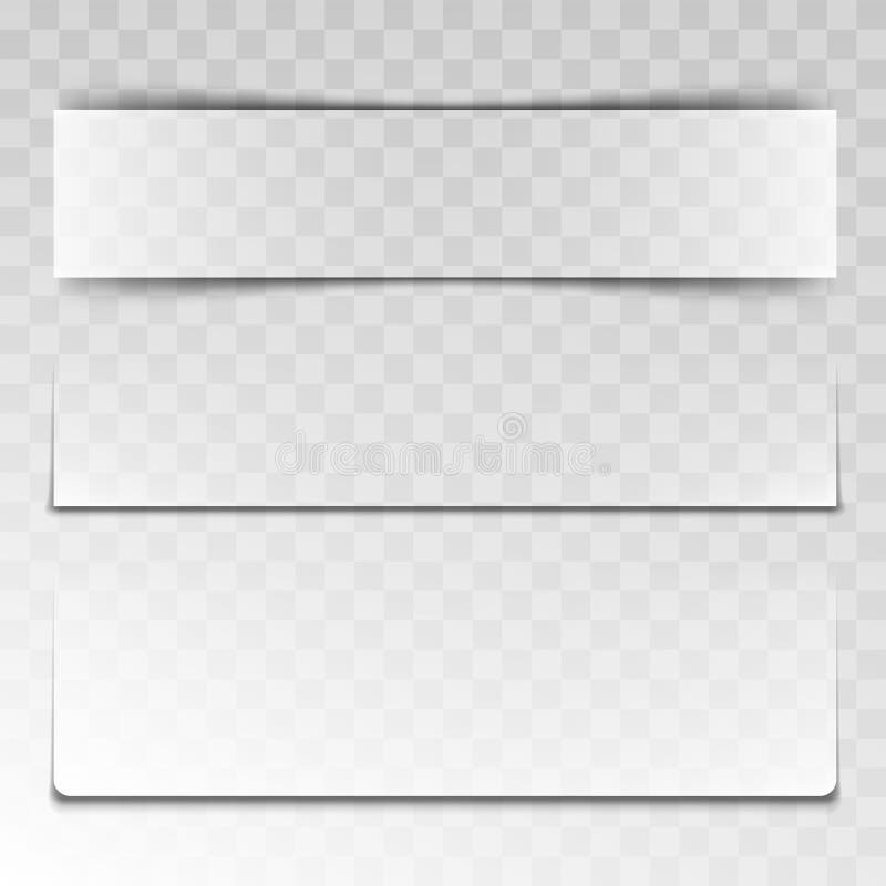 Divider Shadow of Button or Banner Set Vector Stock Vector ...