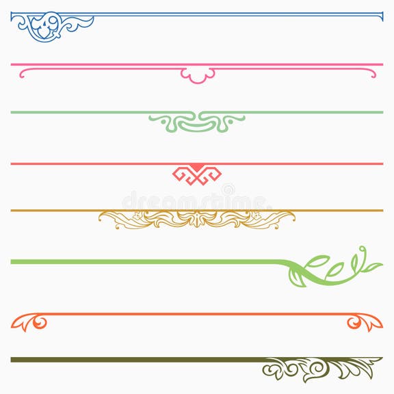 Dividers stock vector. Illustration of banner, separator - 55563038