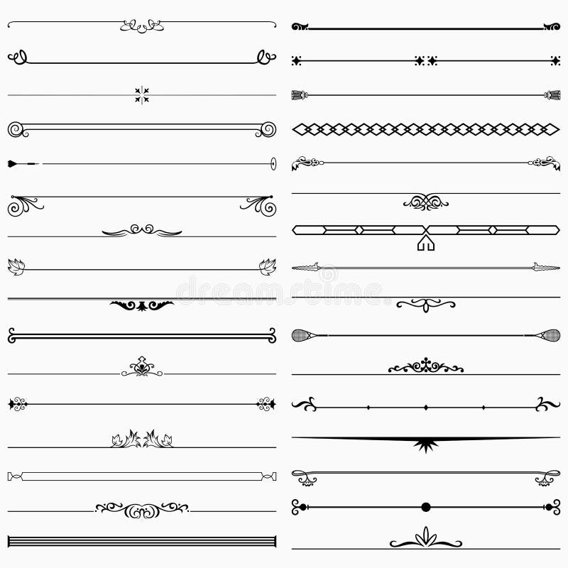 Dividers big set 8 stock vector. Illustration of divider - 143926056