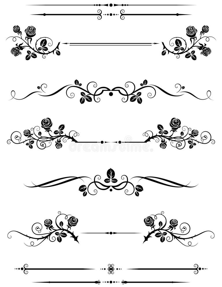 Borders Dividers Decorative Gothic Stock Illustrations – 59 Borders ...