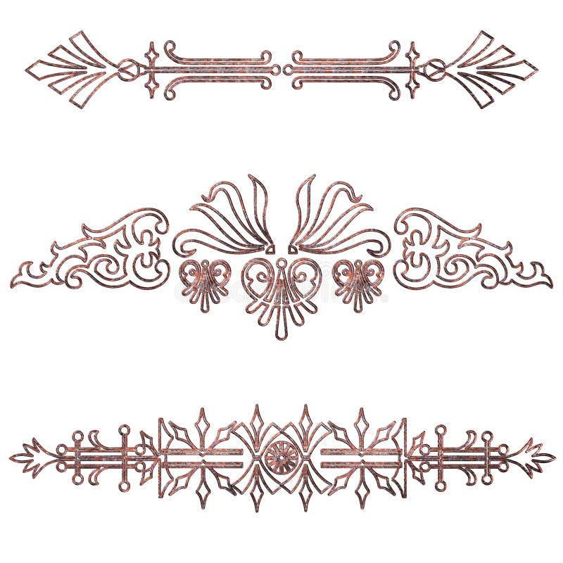 Dividers filigree stock illustration. Illustration of craft - 5256458