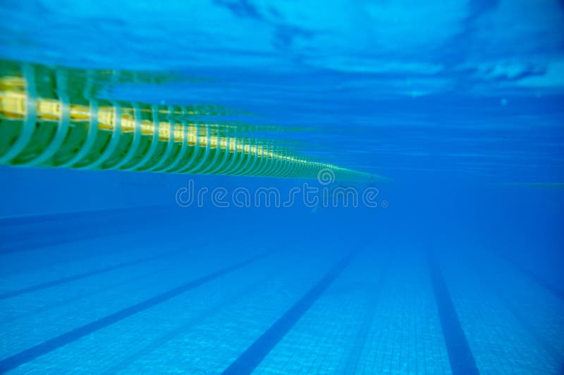 Dividers of Paths in the Big Swimming Pool Stock Image - Image of ...