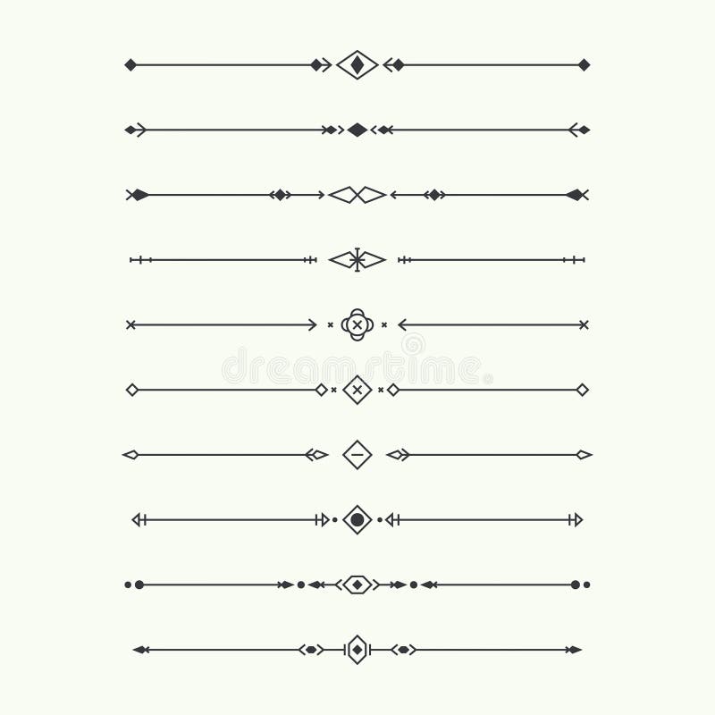 Dividers vector set . stock vector. Illustration of break - 79863883