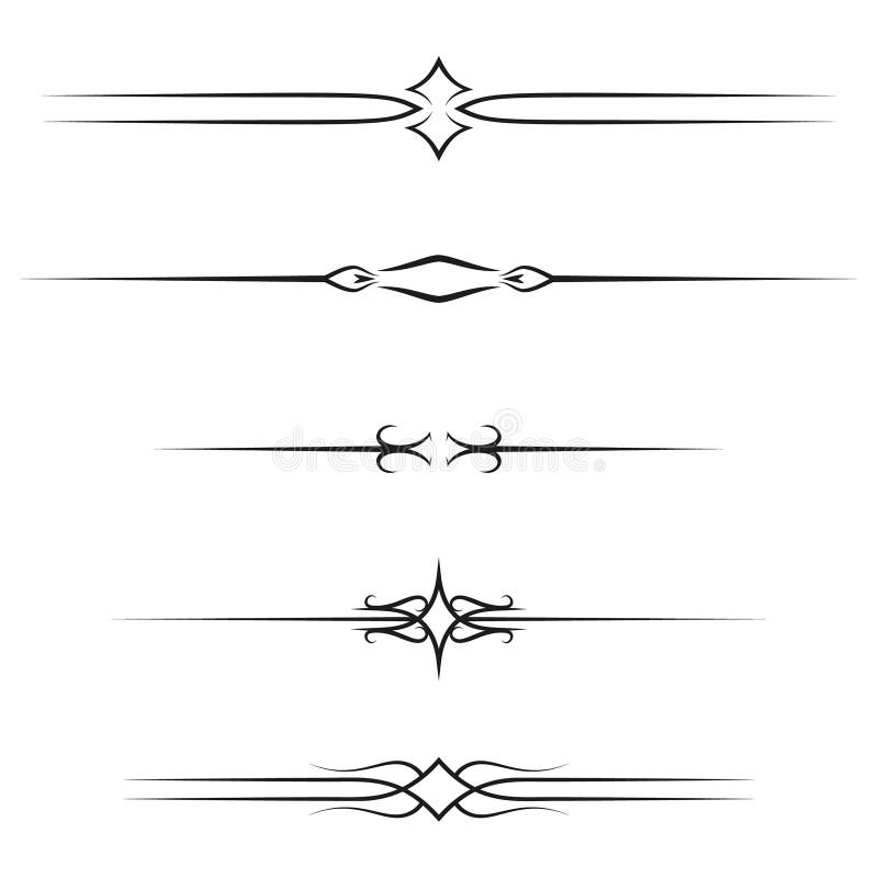 Fancy Underline Clip Art Fancy Underline Stock Illustrations – 227