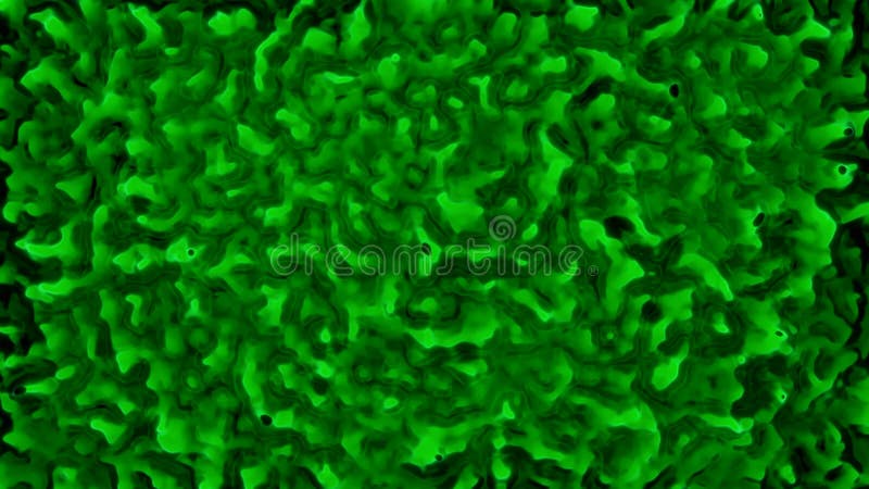 Green Bacteria Floating in Liquid, Captured in Laboratory Environment ...