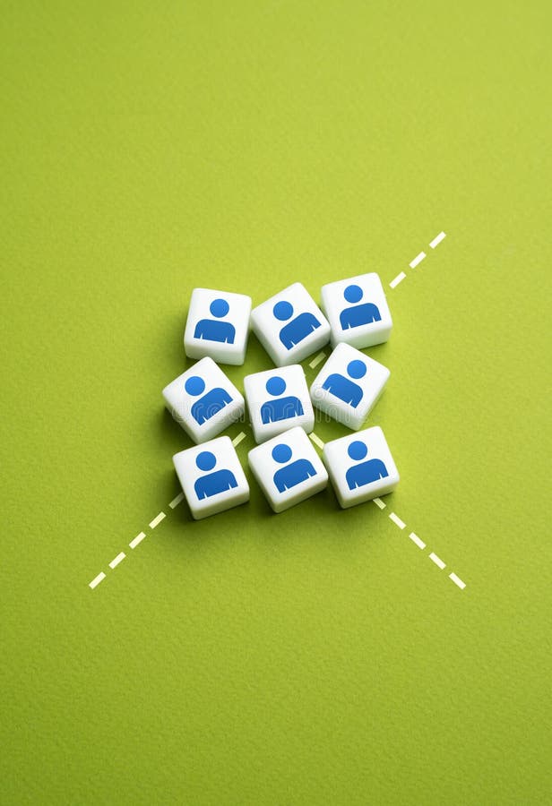 Dividing the Group into Teams. Reorganize the Group S Work Stock Image ...