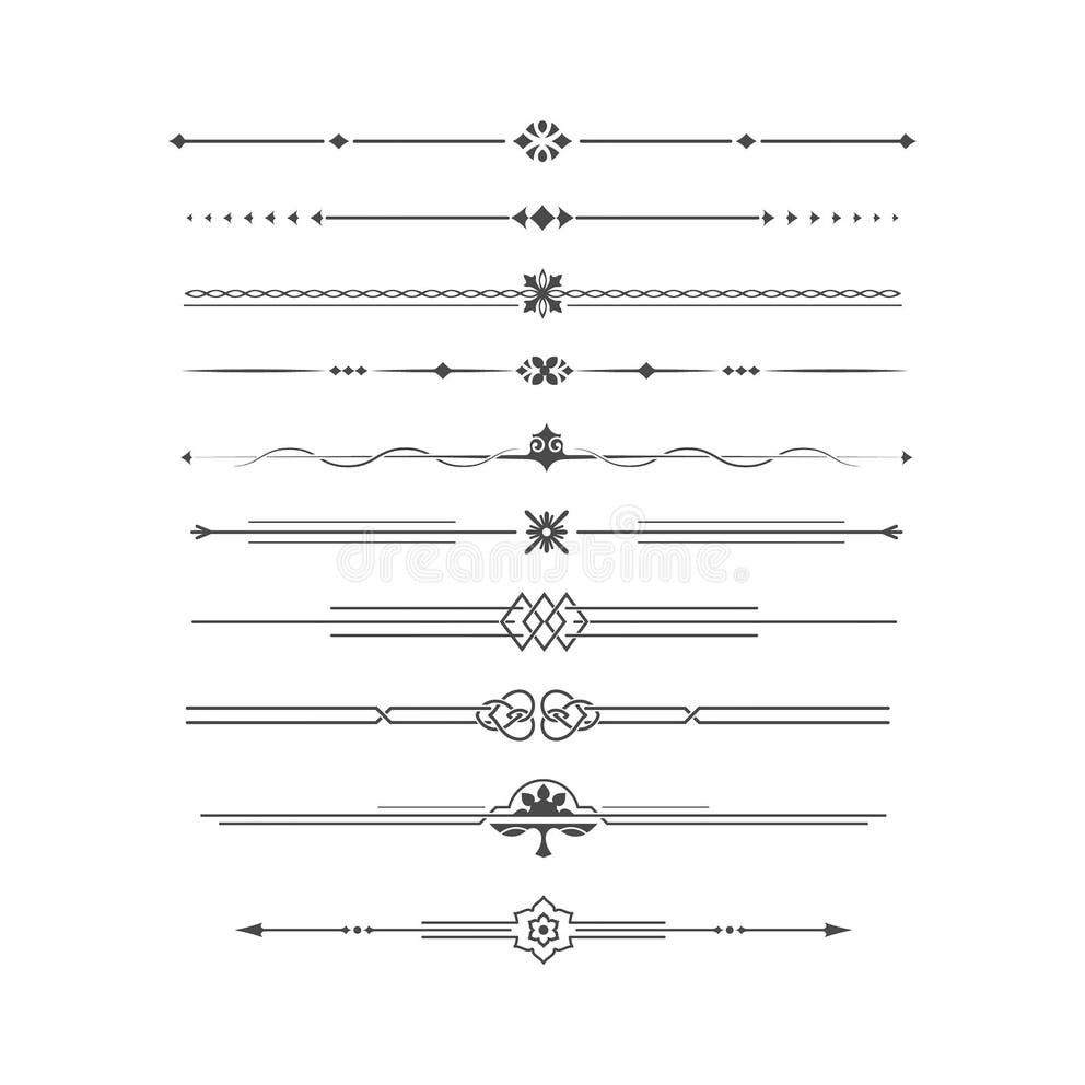 Simple Page Dividing Lines Stock Illustrations – 53 Simple Page ...