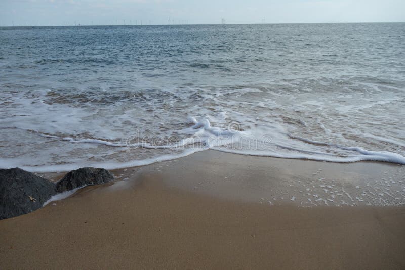 Dividing Sea stock image. Image of waves, sand, ocean - 158789055