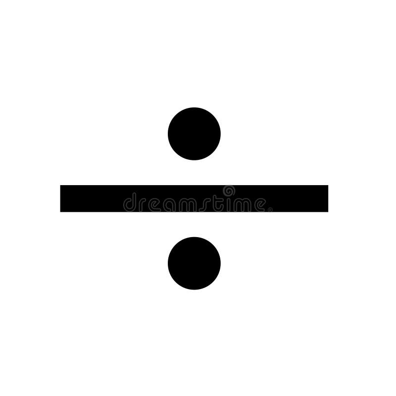 Icono Dividir, Ilustración Plana De División, Símbolo De Señal Dividir - Vector Ilustración del ...