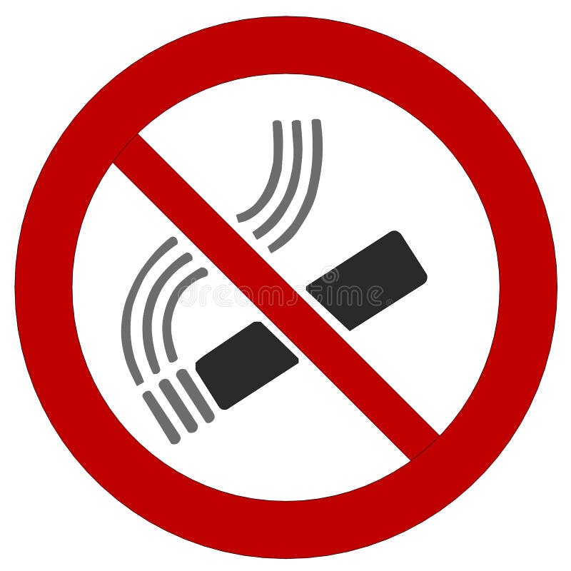 Divieto di fumo illustrazione di stock. Illustrazione di sigaretta ...