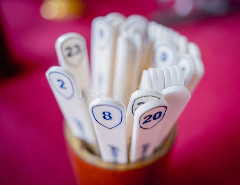 Divination Sticks in a Large Buddhist Temple Stock Image - Image of ...
