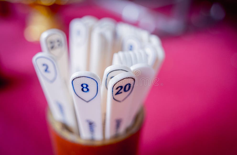 Divination Sticks in a Large Buddhist Temple Stock Image - Image of ...
