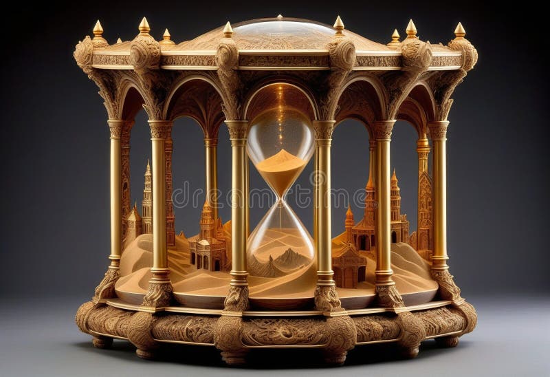 A Divine Hourglass of Heaven and Earth Stock Illustration ...