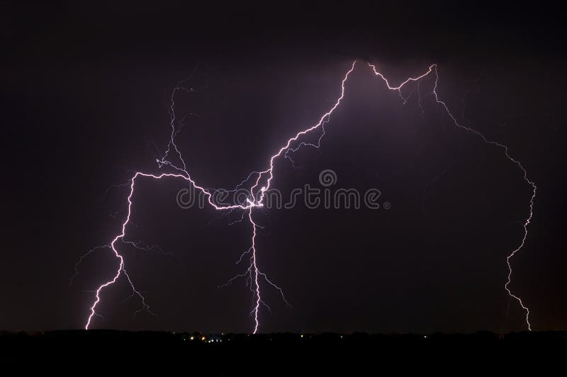 Divine Light, Storm is Coming Stock Image - Image of land, lightning ...