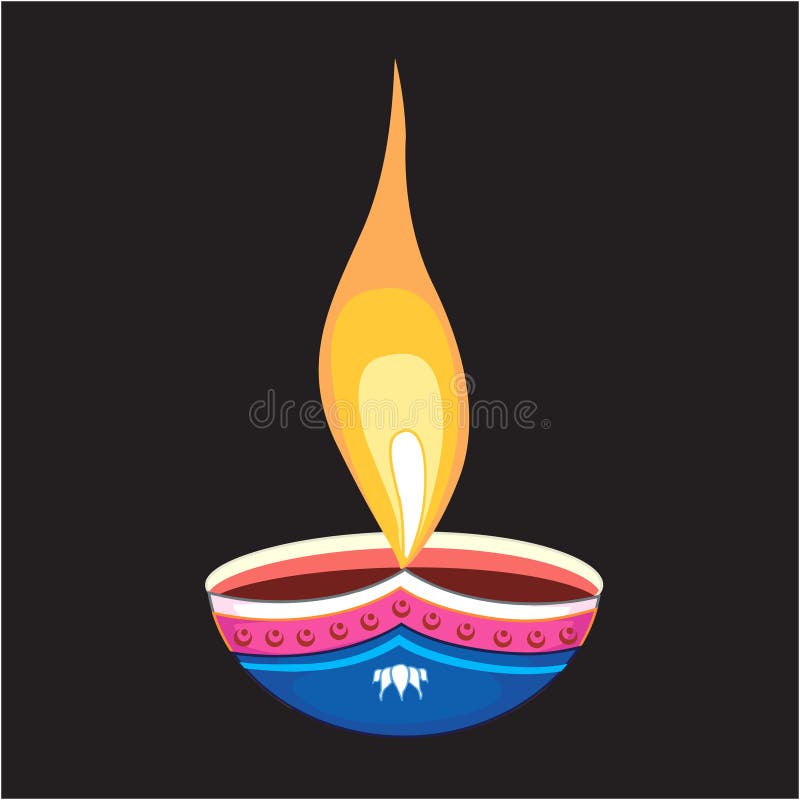 Divine lamp in red stock vector. Illustration of religion - 3494012