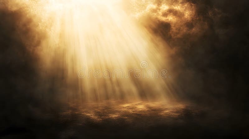 Divine Revelation Symbolized by a Beam of Light Stock Illustration ...
