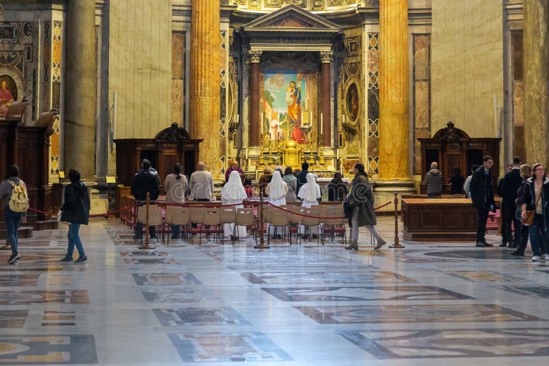 Divine Service at the Altar of St. Joseph in St. Peter S Basilica ...