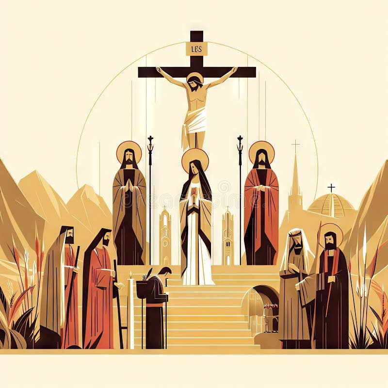 Divine Silhouette: Holy Week Devotion Stock Photo - Image of gospel ...