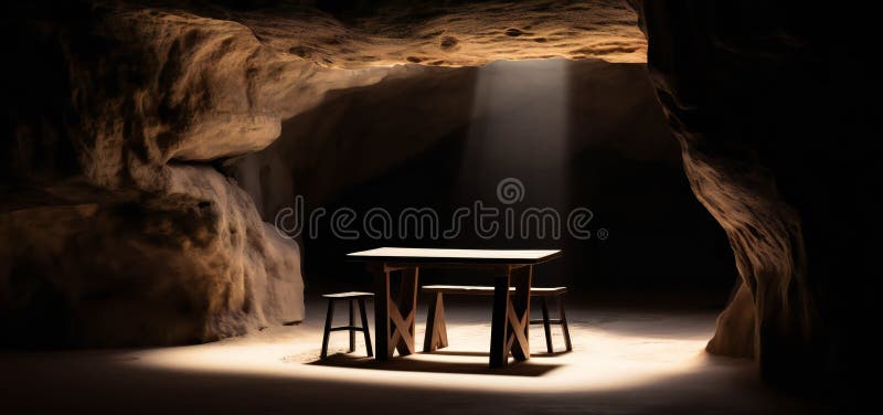 Divine Solitude: a Sacred Cave with Celestial Elements (AI Generated ...