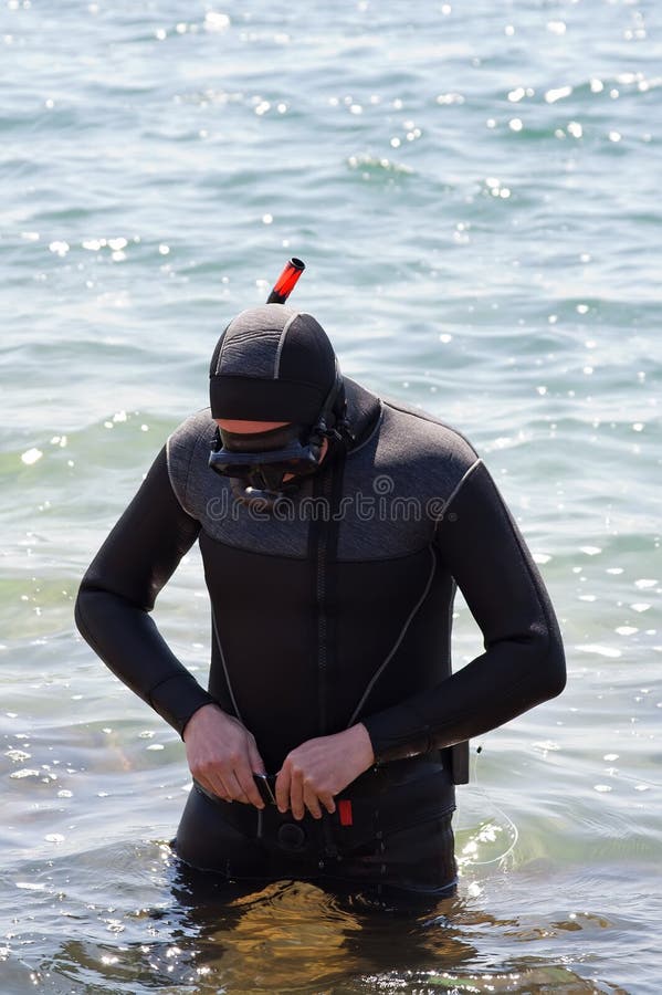 Diving rescue stock photo. Image of carry, wetsuit, female - 21260350