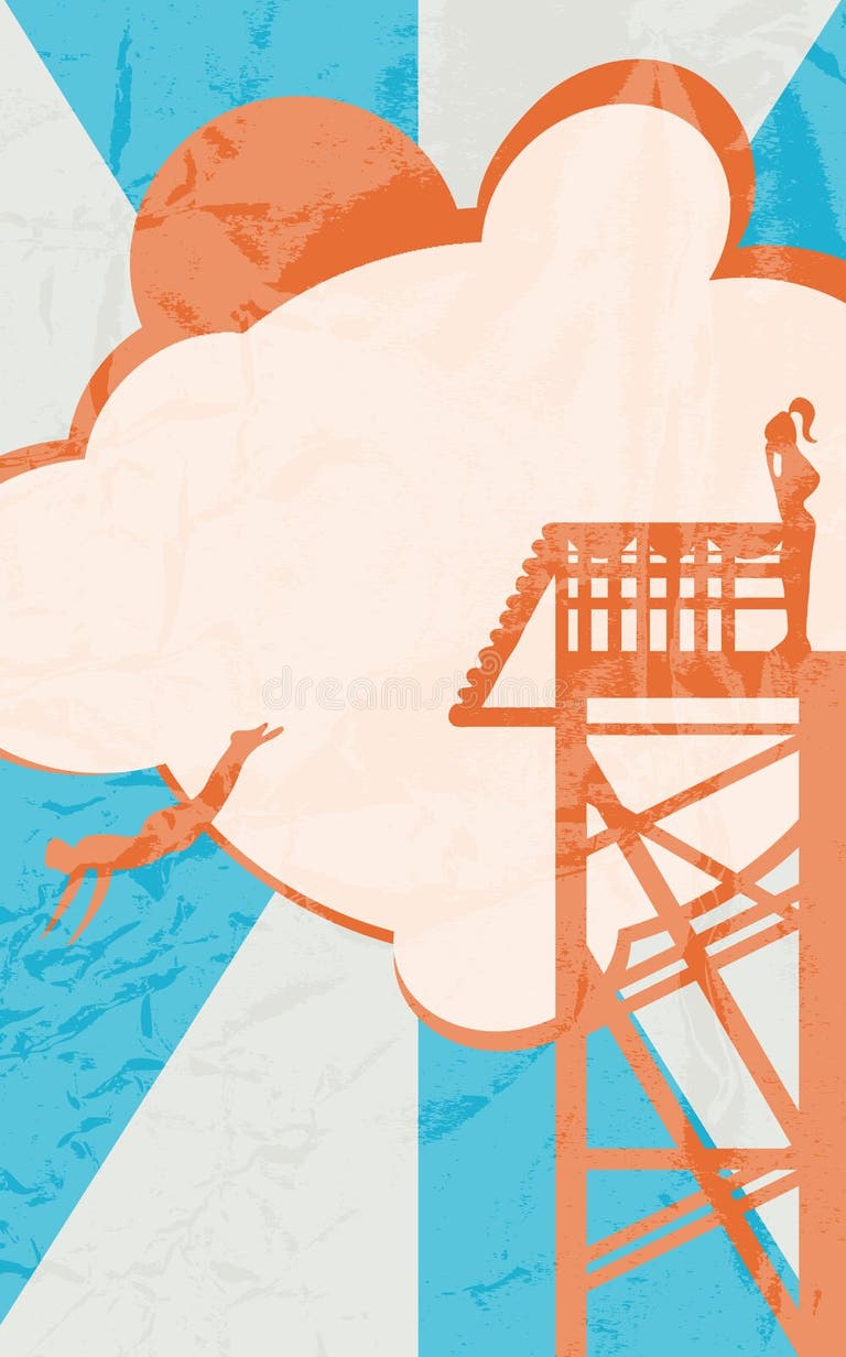 Vintage Diving Board Stock Illustrations – 344 Vintage Diving Board ...