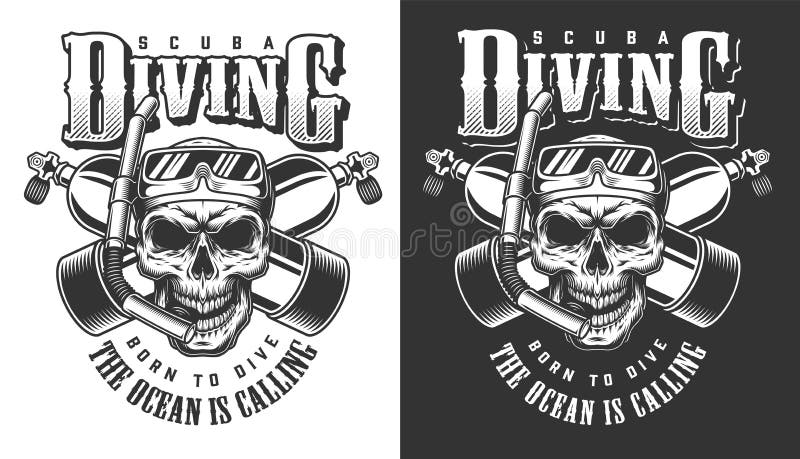 Diving apparel design stock vector. Illustration of graphic - 210257077