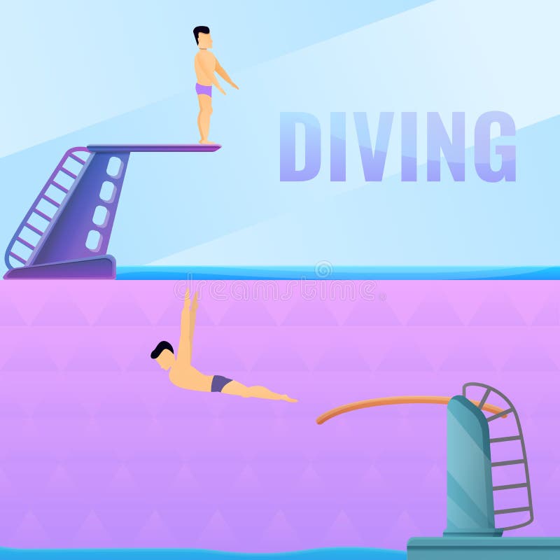 Cartoon Kid Diving Pool Stock Illustrations – 429 Cartoon Kid Diving ...