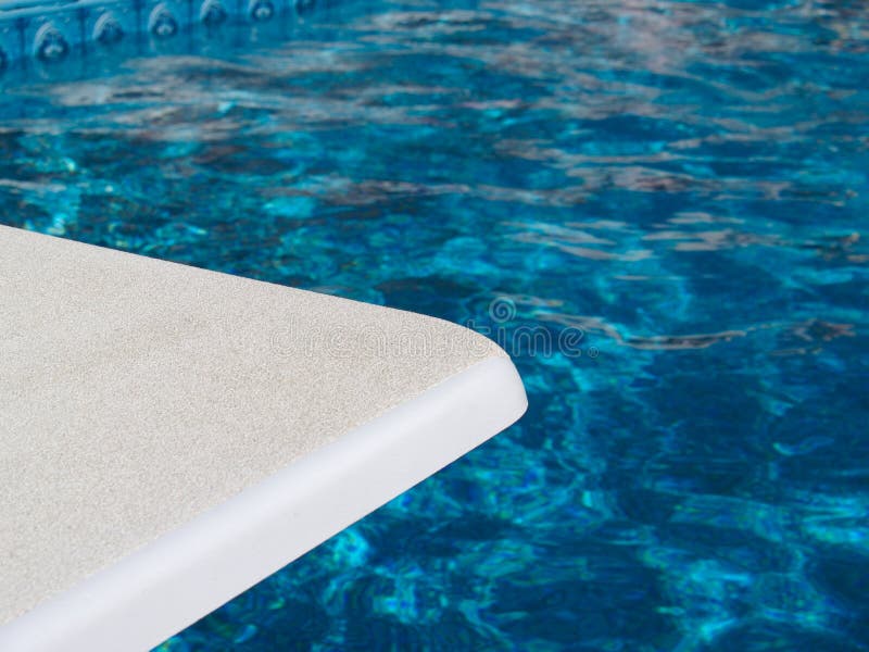 A diving board by pool stock image. Image of back, pool - 108834437