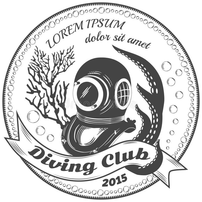 Diving Club Logo Scuba Diving Tattoo 200 Bar' Sticker | Spreadshirt