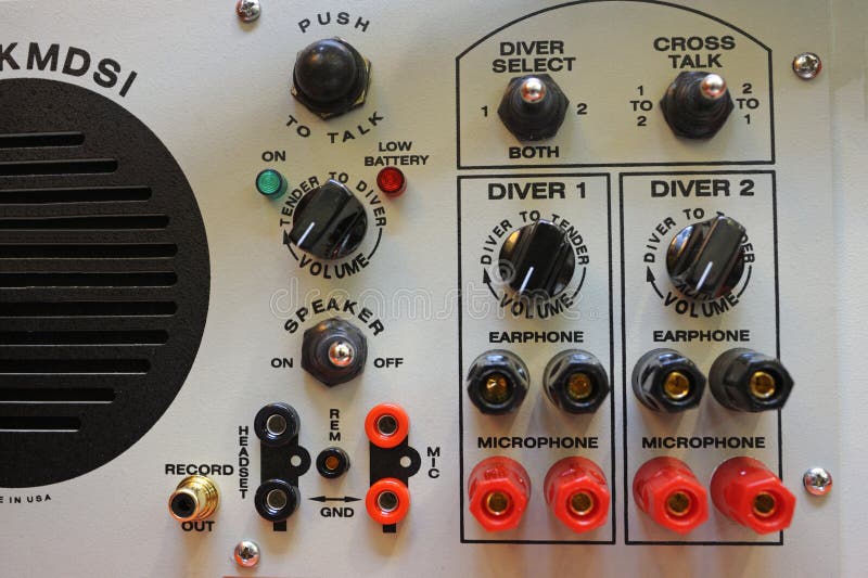 Diving Communications Console, Part of Diving Station Stock Photo ...