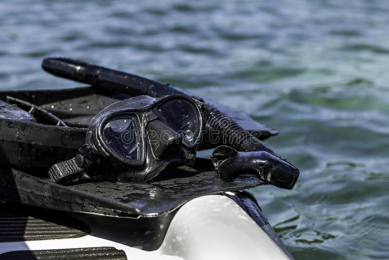 Diving equipment stock image. Image of underwater, white - 94036161
